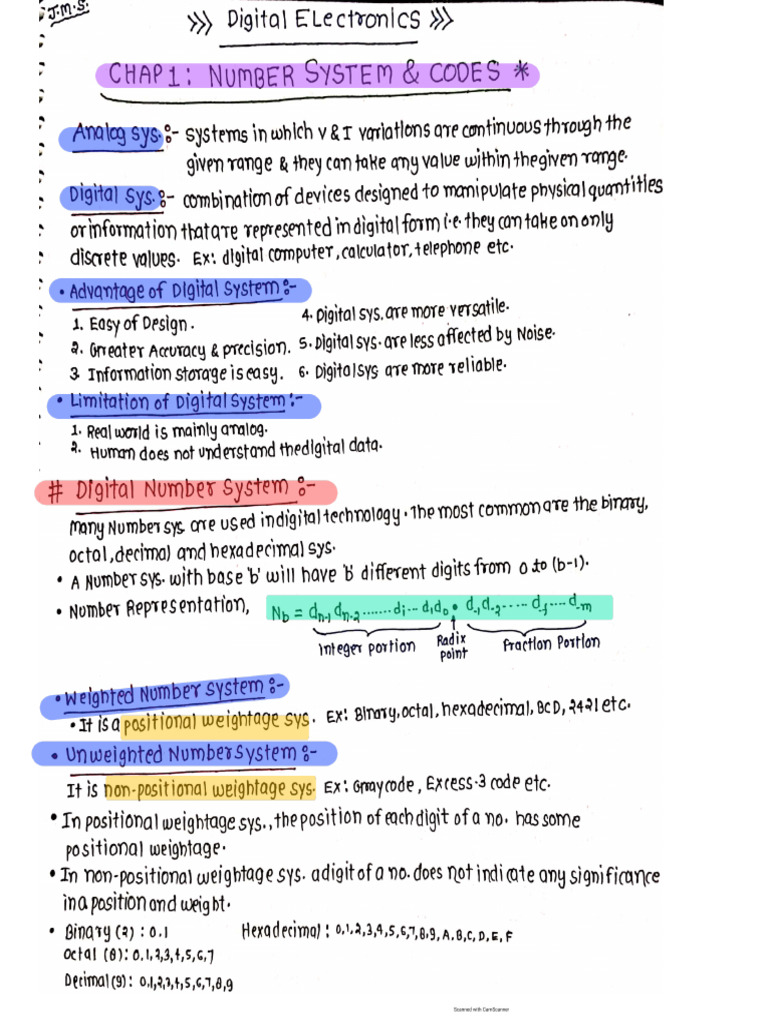 Short Notes of Digital Electronics - Circuits PDF | PDF