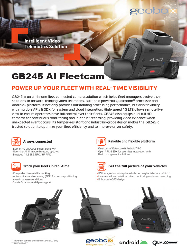 Geobox GB245 Datasheet 220220 Opt | PDF | 4 G | Android (Operating System)