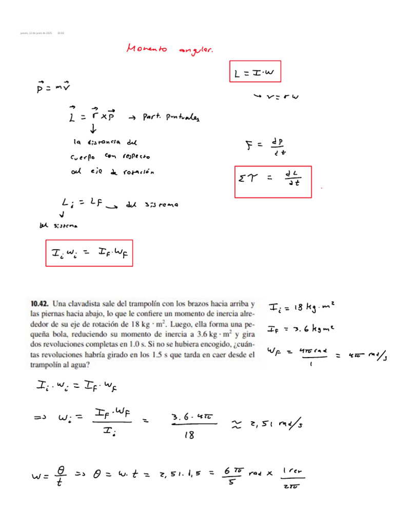 Momento Angular | PDF
