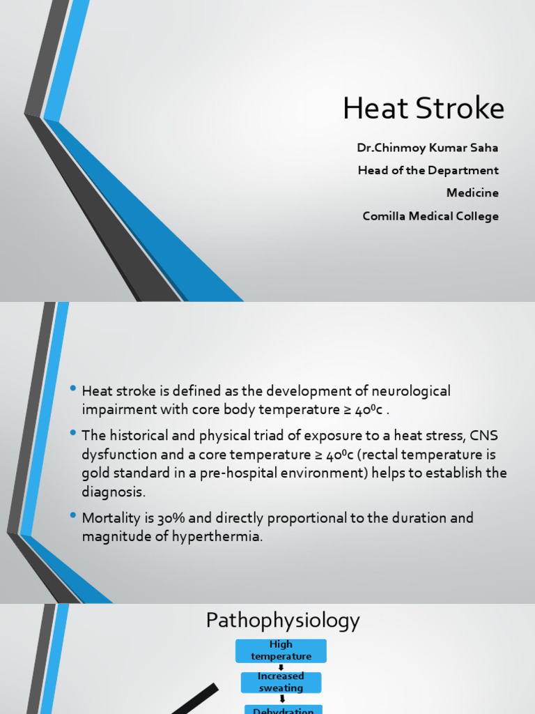 Heat Stroke: Pathophysiology and Management | PDF