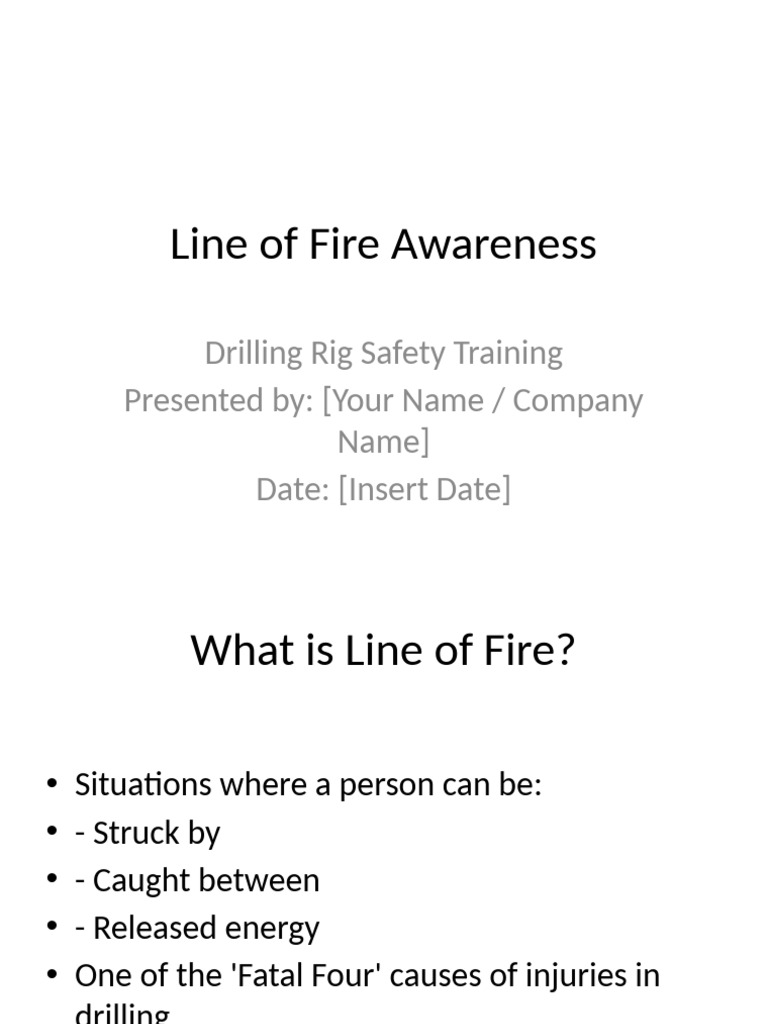 Line of Fire Safety Training Guide | PDF