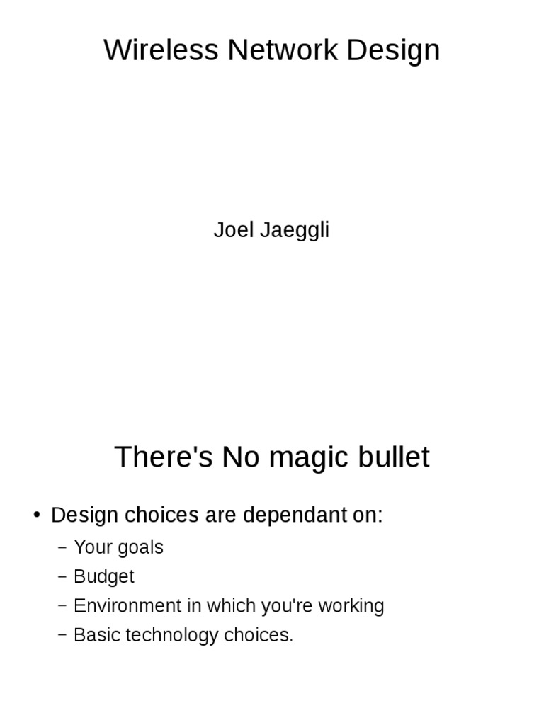 4 Wireless Network Design Pdf