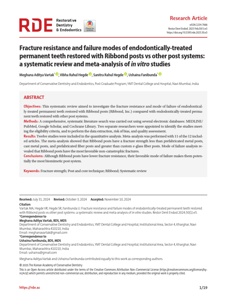 Rde 2025 50 E5 | PDF | Dentistry Branches