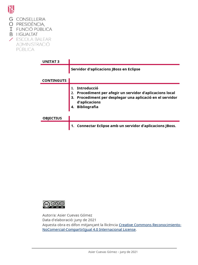 U3-JBoss en Eclipse | PDF