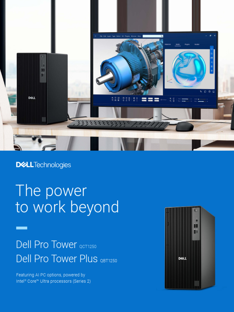 Dell Pro Tower QCT1250 | PDF | Graphics Processing Unit | Usb