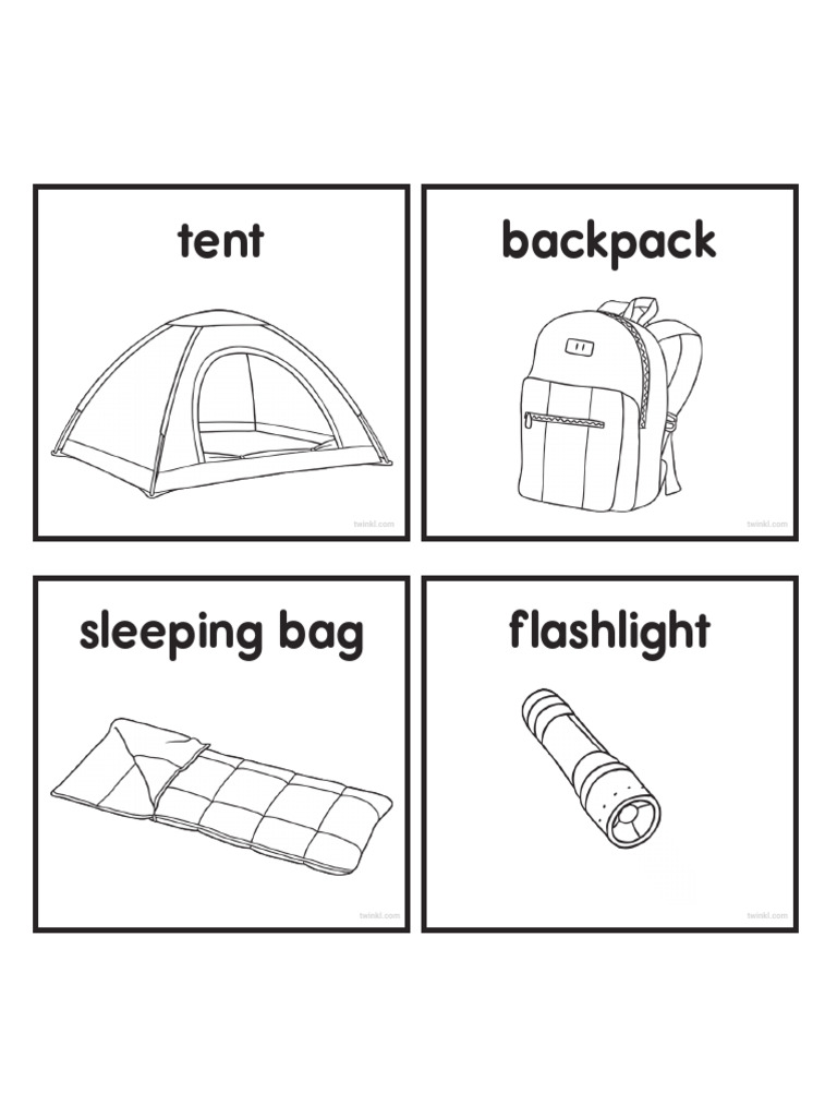 BW Campground Dramatic Play Labels | PDF