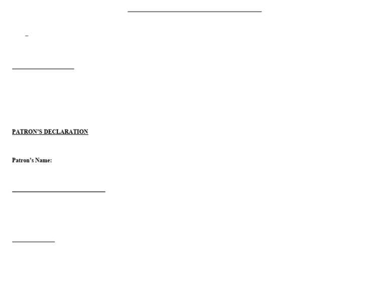 Patron Form | PDF