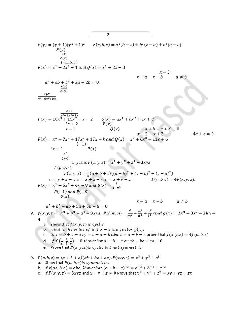 Chapter-2, Algebraic Expres. OK | PDF | Number Theory | Discrete Mathematics