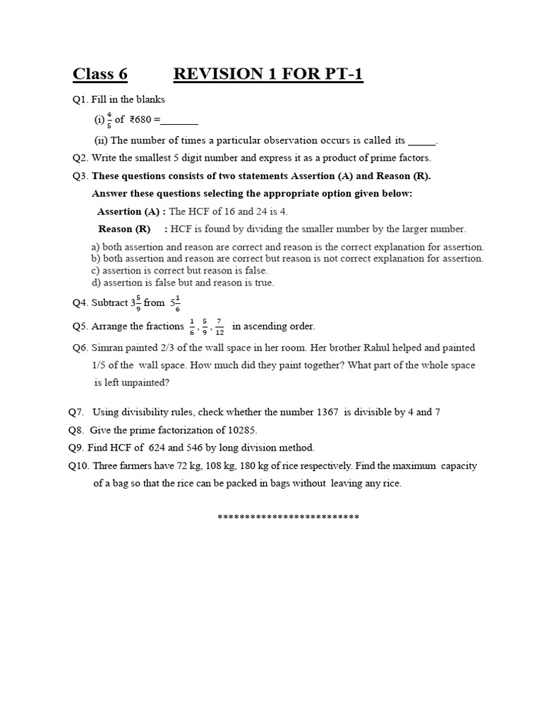 Revision 1 For Pt1 | PDF