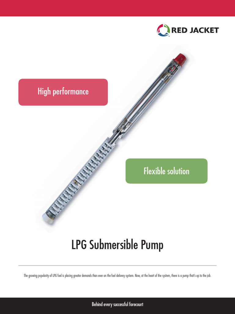 High-Performance LPG Submersible Pumps | PDF | Pump | Liquefied ...