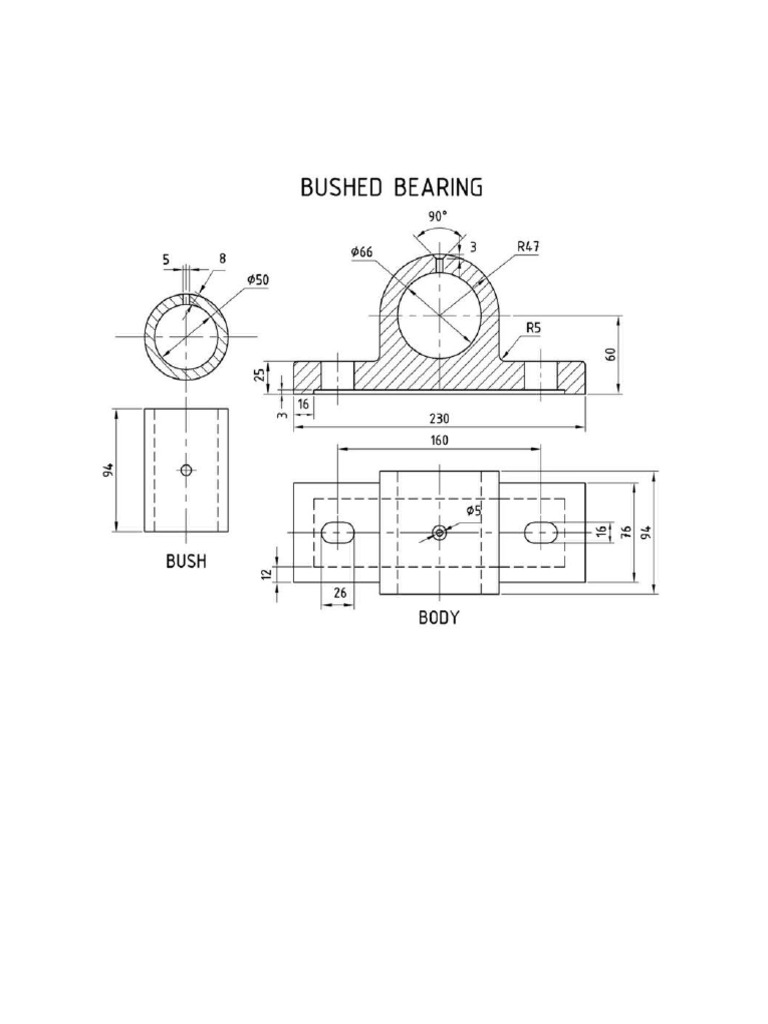 2D Assembly of Bush Bearings | PDF