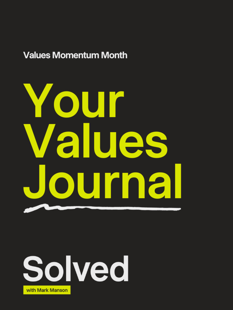 Core Values Journal: A 17-Day Guide | PDF | Creativity | Compassion