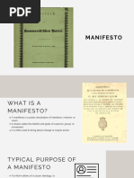 Writing Your Manifesto: A Guide | PDF | Brainstorming | Proofreading