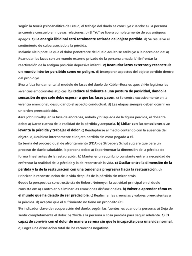 Teorías del duelo: Freud a Neimeyer | PDF | Dolor | Las emociones