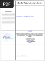 Example of Literature Review Poster | PDF | Systematic Review | Methodology