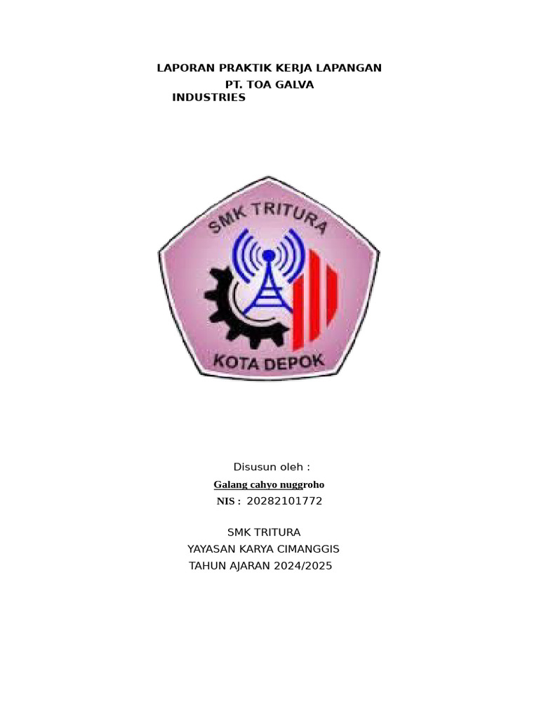 Laporan PKL di PT Toa Galva Industries | PDF