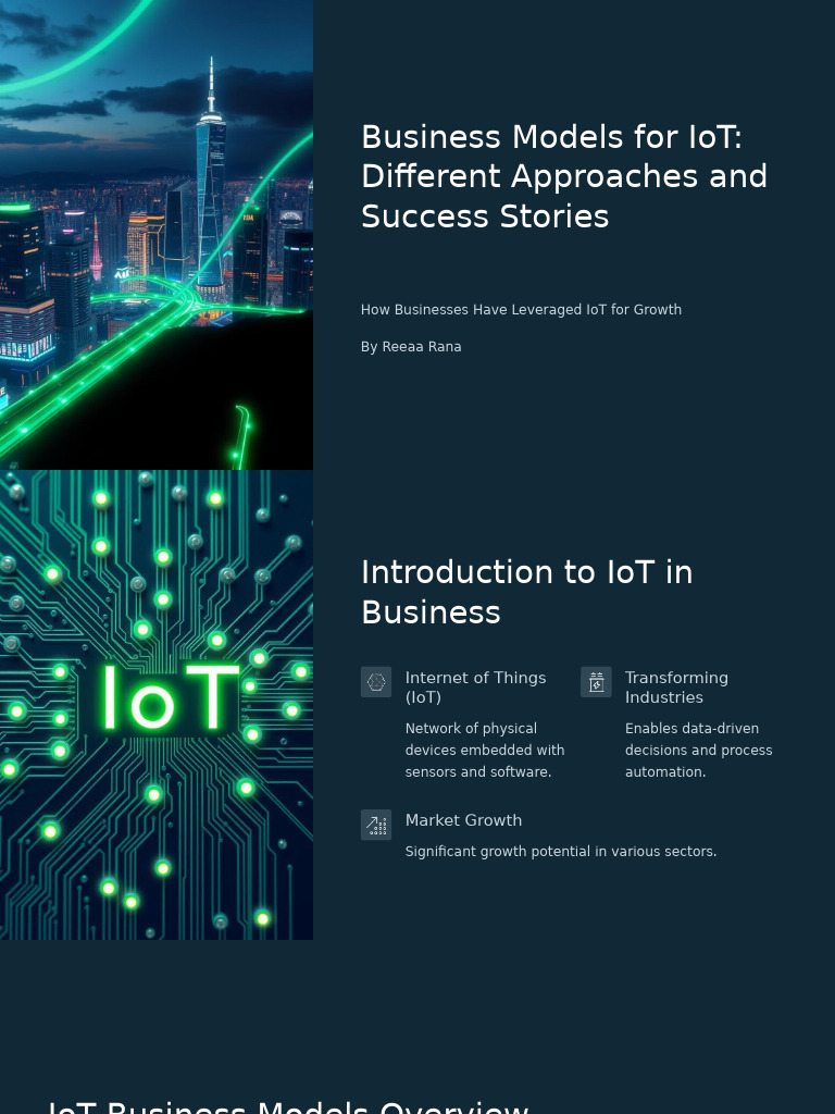 IoT Business Models and Success Stories | PDF | Internet Of Things ...