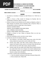 Barua Ya Ruhusa | PDF