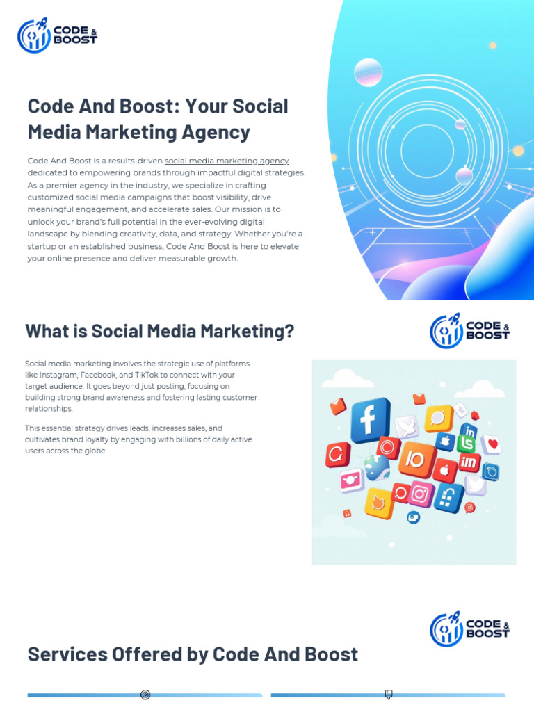 Elevate Your Brand with Code And Boost | PDF | Social Media Marketing ...