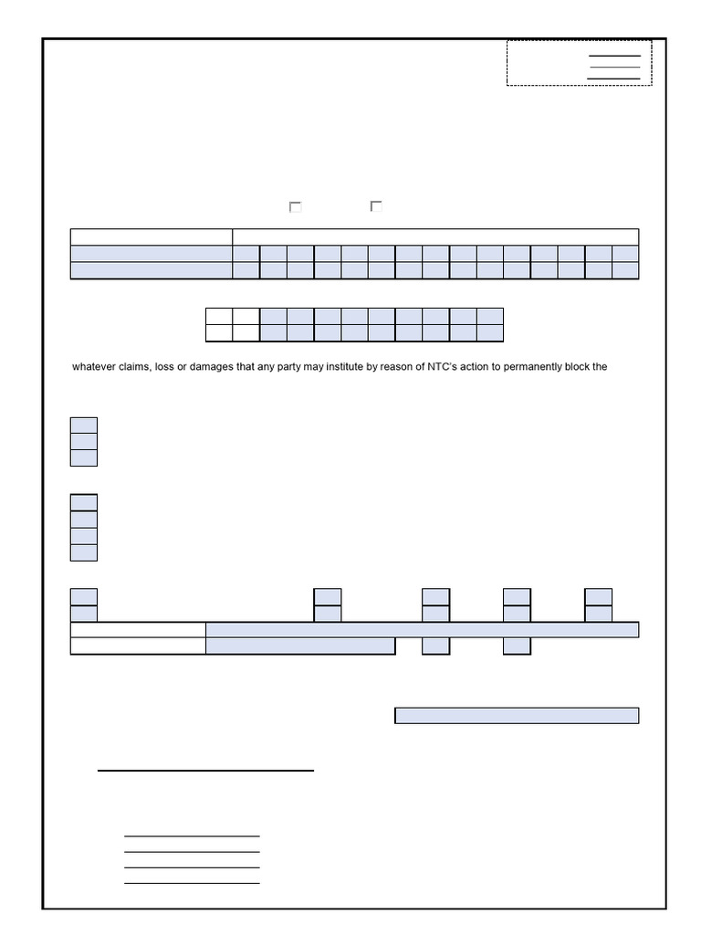 Form No. NTC 1-24 Affidavit of Ownership and Loss With Undertaking ...