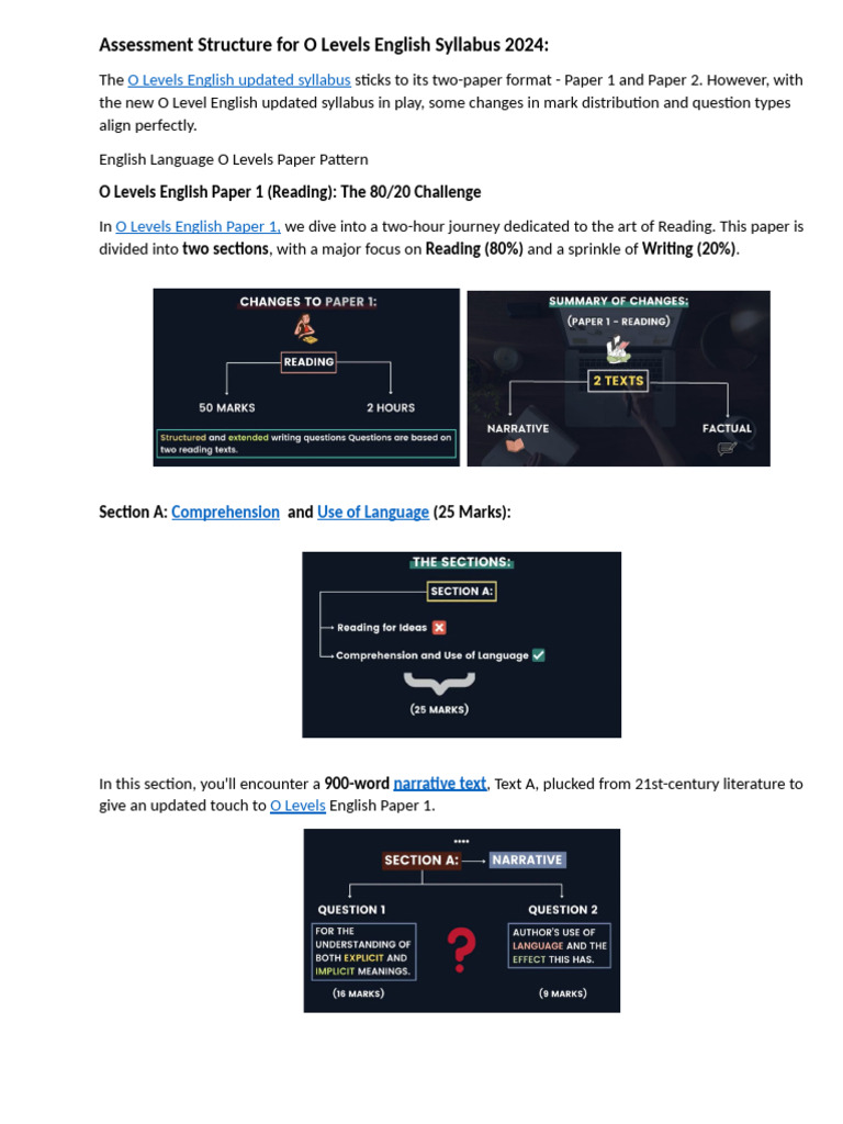 English O Level Paper 1 | PDF