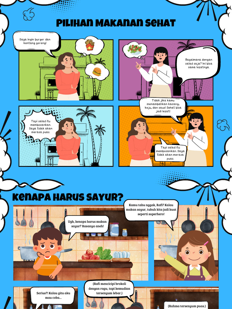 Blank 4 Panel Comic Strip | PDF