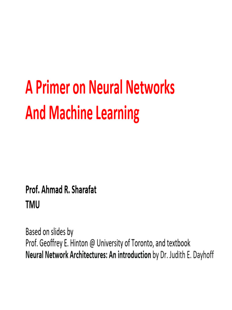 03 - Neural Networks and Machine Learning | PDF | Applied Mathematics ...