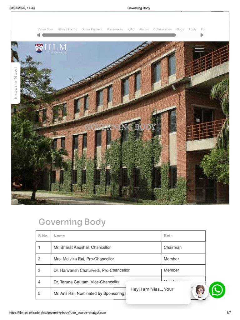 Governing Body | PDF