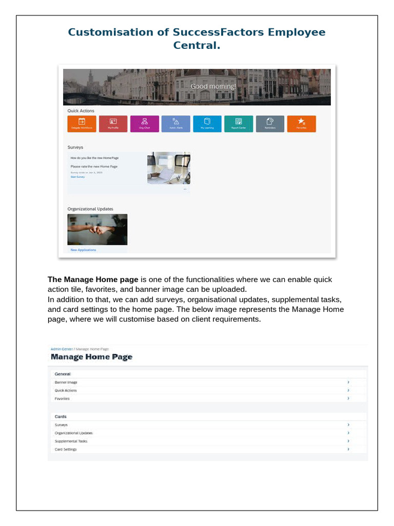 Customizing Employee Central Home Page | PDF | Microsoft Windows ...