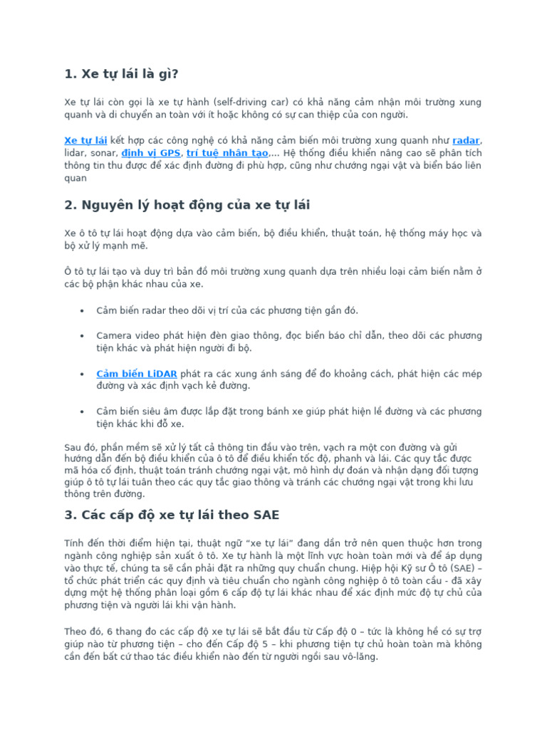 Self Driving Car | PDF