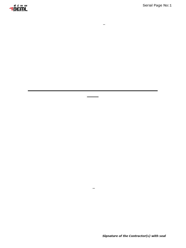 Upvc Windows Tender - Beml Mysore | PDF | Cheque | Employment