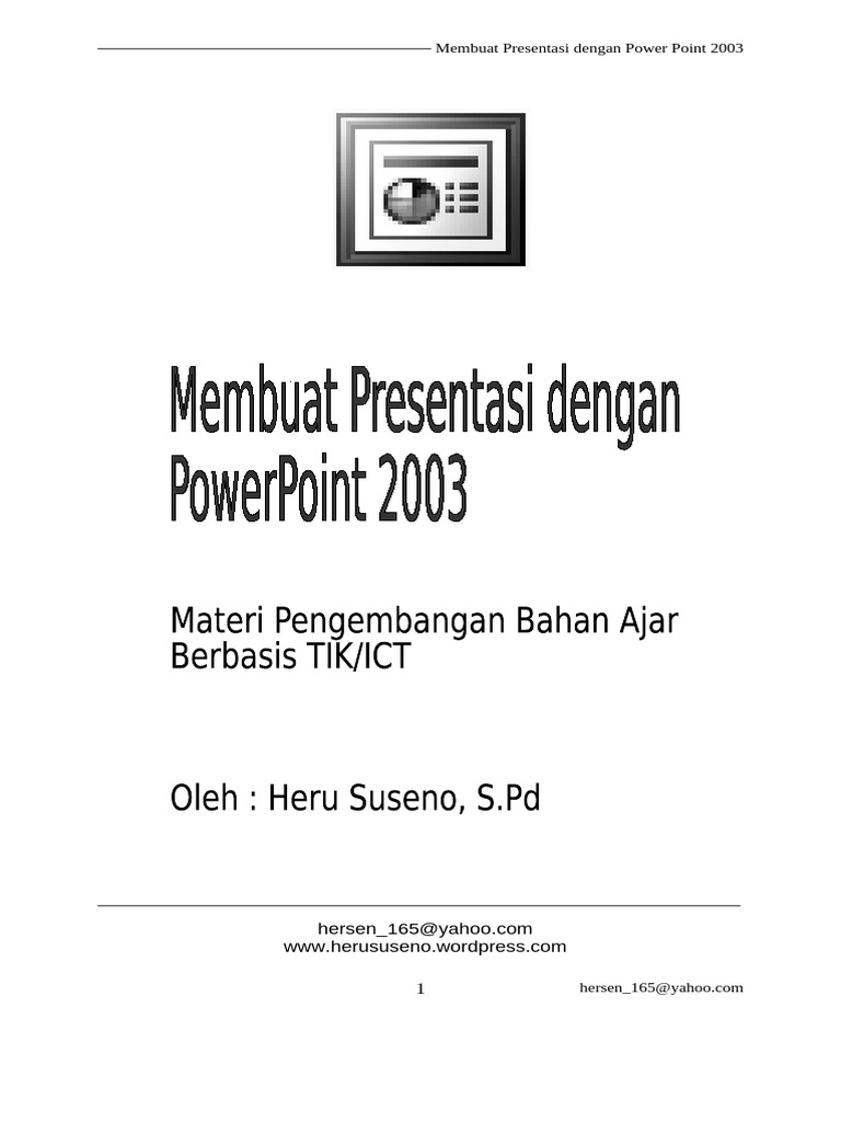 Membuat Presentasi Dengan Microsoft Power Point 2003 | PDF