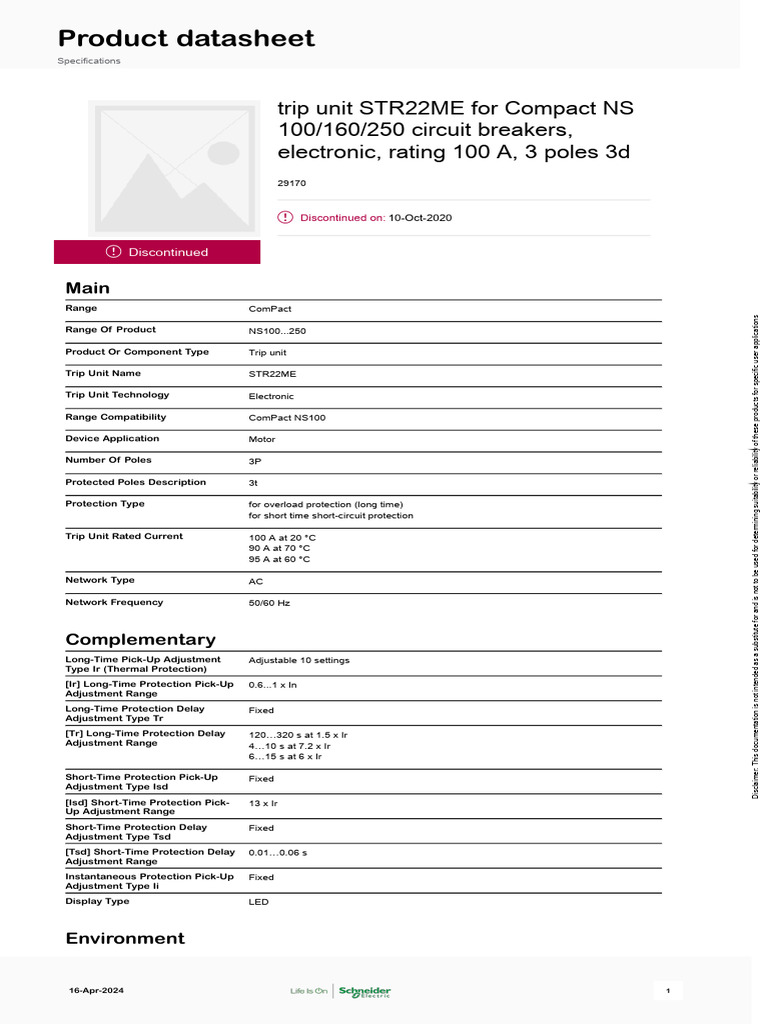 Schneider Electric Compact-NS-630A 29170 | PDF | Electronics | Manufactured Goods