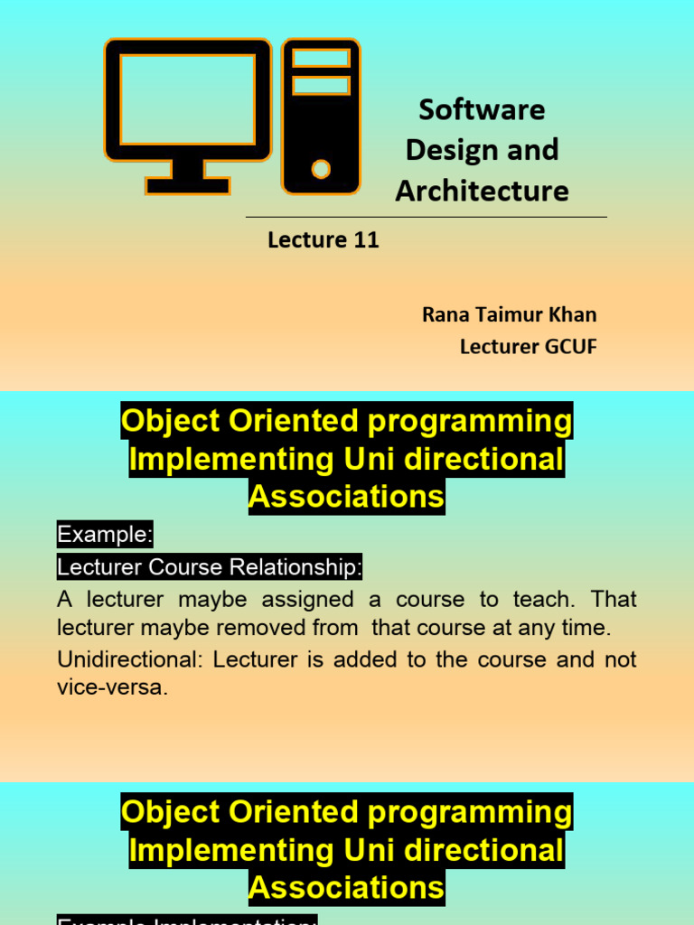 Software Design and Architecture Lecture 11 | PDF | Programming Paradigms | Computer Science