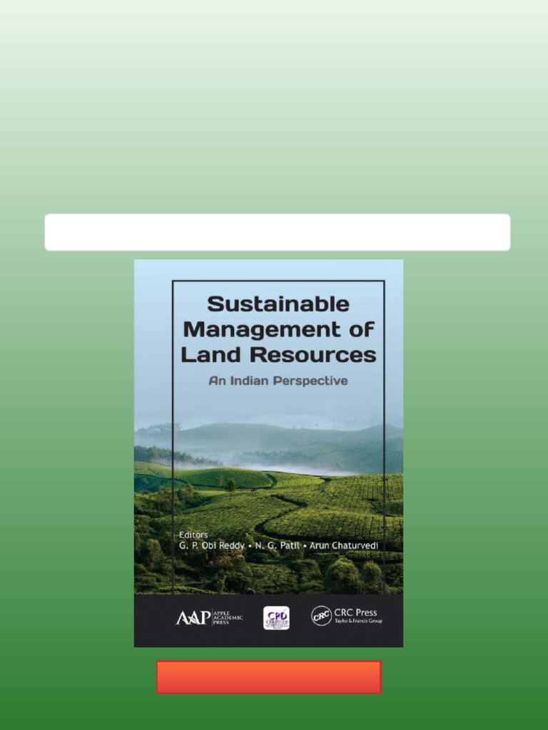 Sustainable Management of Land Resources An Indian Perspective 1st ...