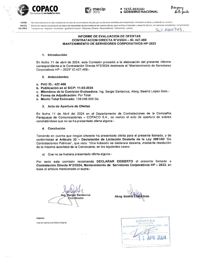 Informe de Evaluaci N CD 2 2024 1715277115302 | PDF