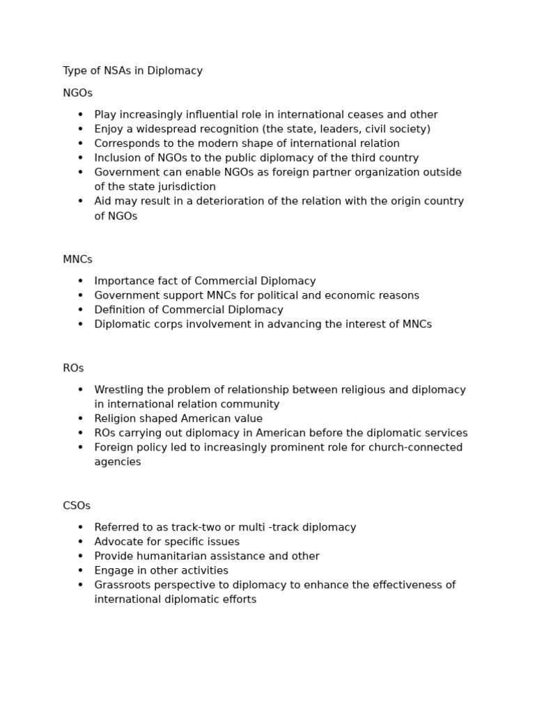 Type of NSAs Power Point | PDF