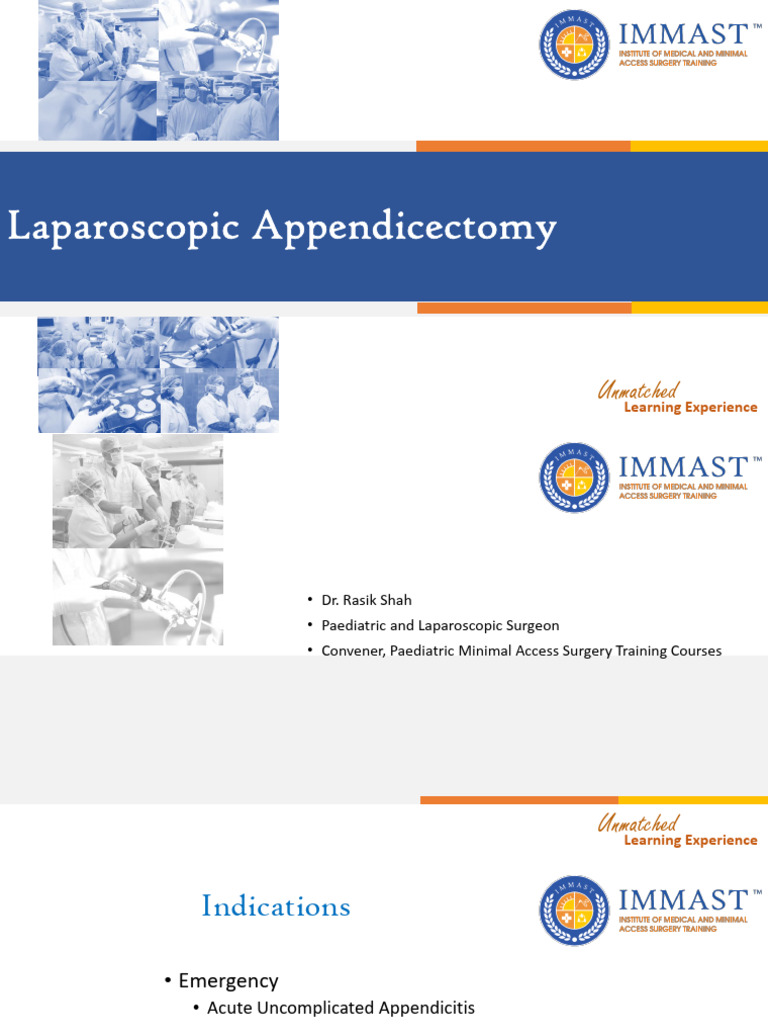 Laparoscopic Appendicectomy | PDF | Medical Procedures | Gastroenterology