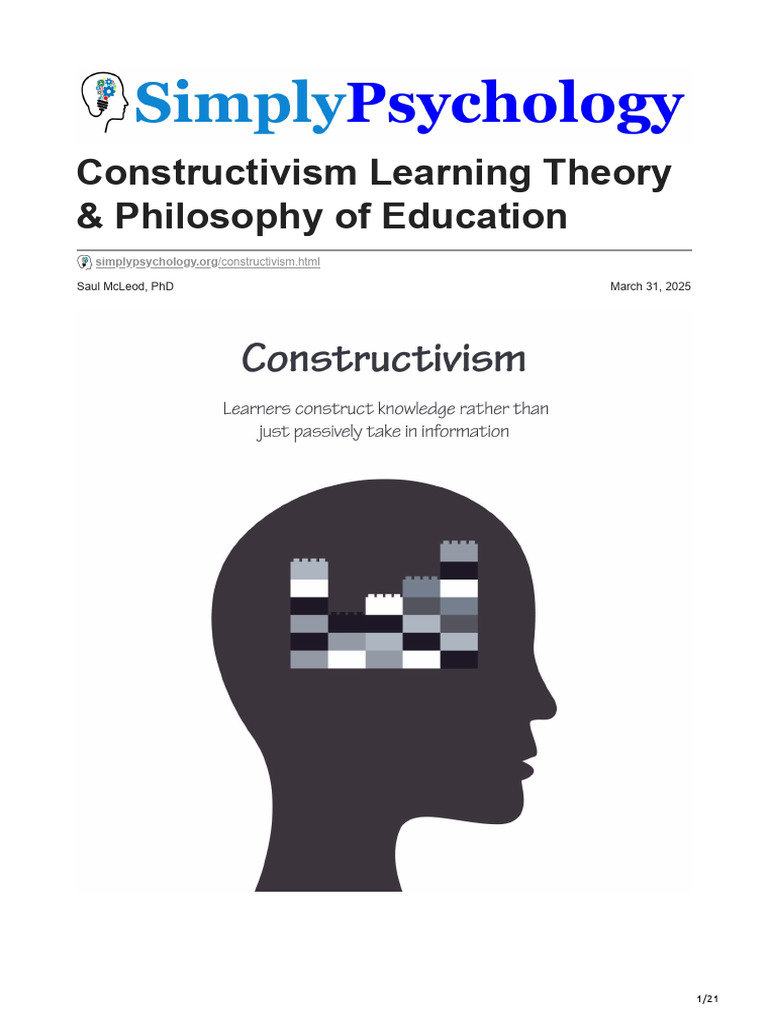 Constructivism in Education Explained | PDF | Constructivism ...