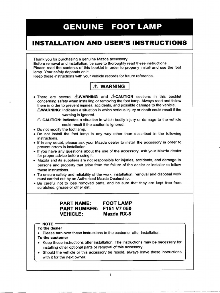 Foot Lamp | PDF