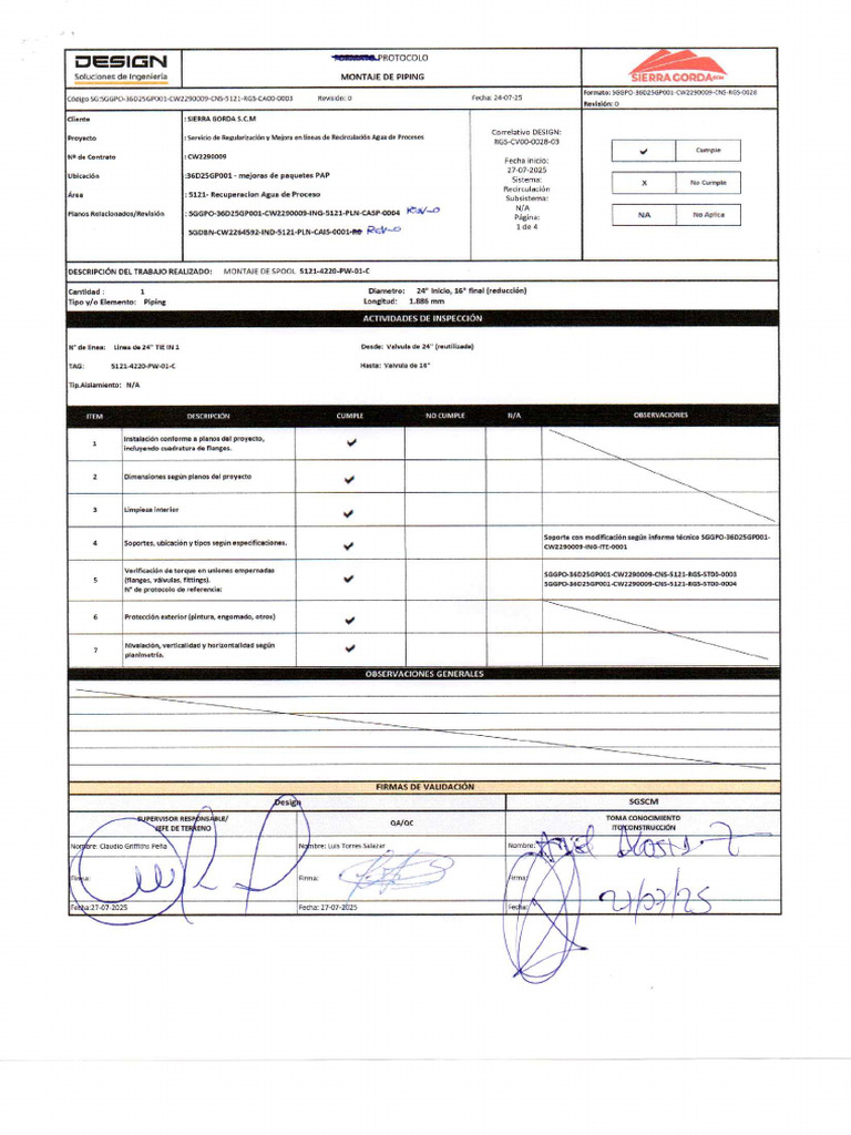 N Casp 0004 Rev 0 | PDF