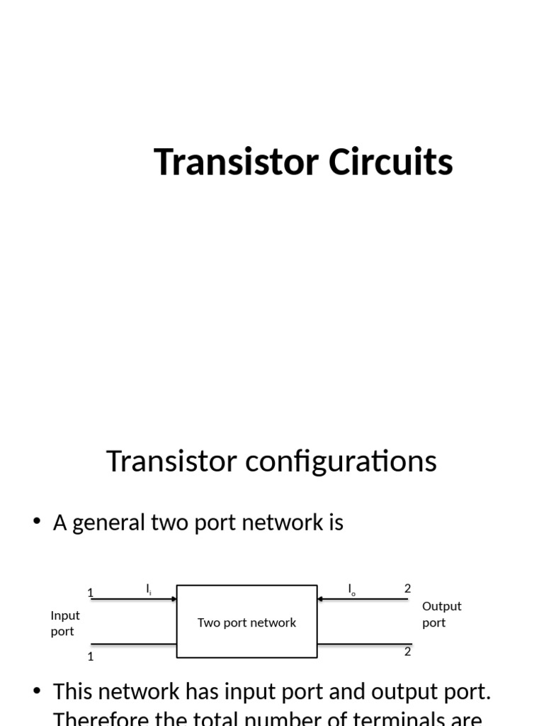 Transistor Circuits | PDF | Amplifier | Bipolar Junction Transistor