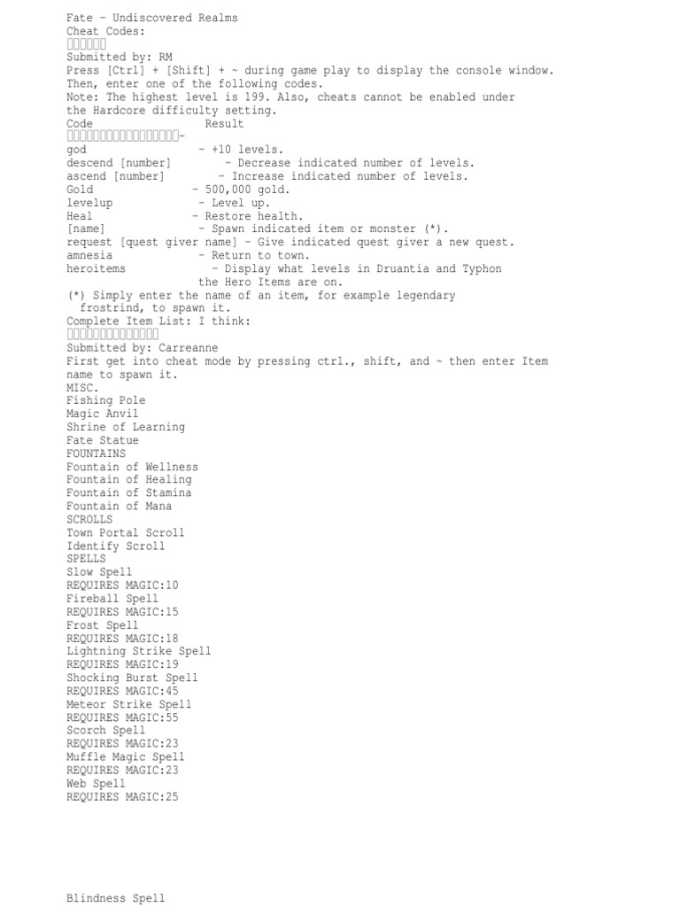 Fate Cheats | PDF | Jewelry | Design