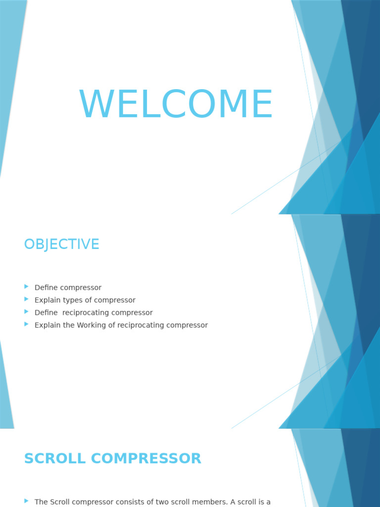 Scroll Compressor | PDF | Mechanical Engineering | Gases
