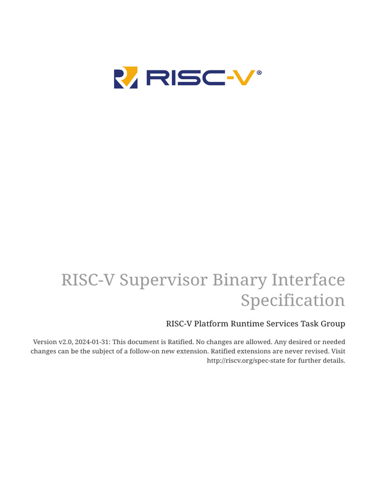 Riscv Sbi v2 | PDF | Parameter (Computer Programming) | Computing