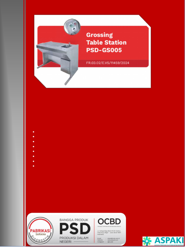 Grossing PSD-GS005 | PDF