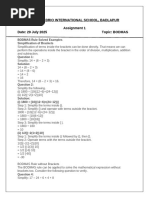 Simplification Questions Class V | PDF