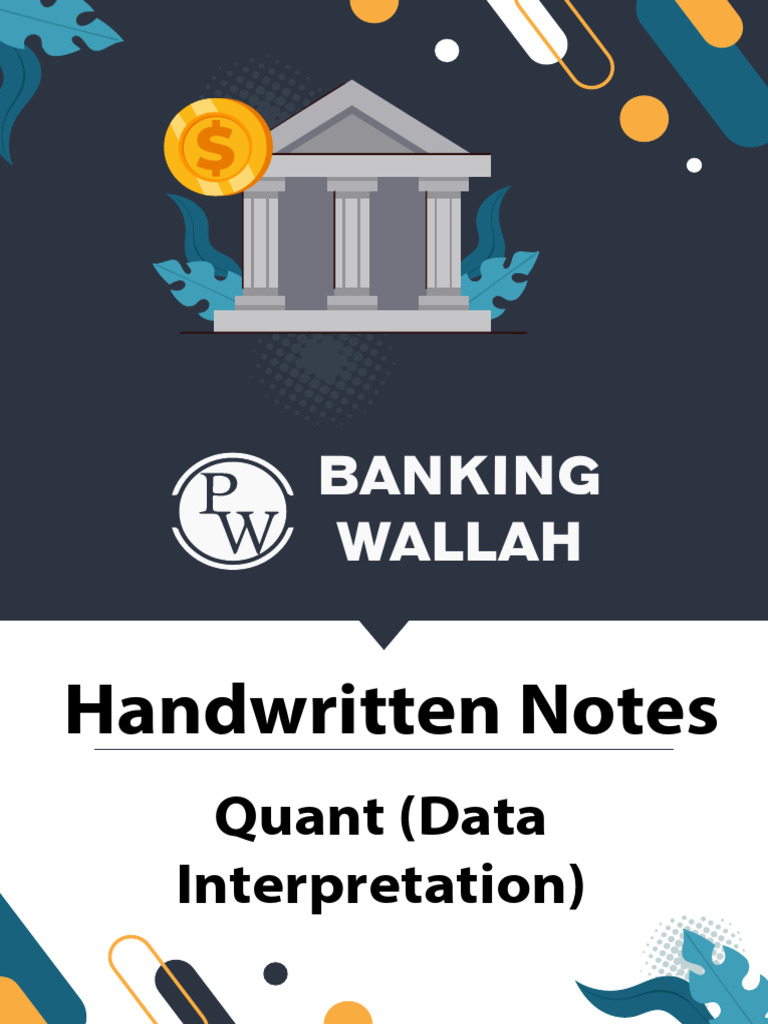 Data Interpretation Handwritten Notes Maths Quant Maths Quan | PDF