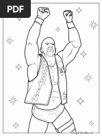 Simple To Color Drawing of The Undertaker For Kids | PDF