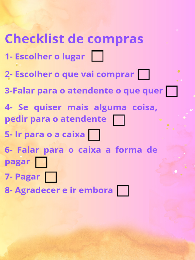 Checklist de Compras | PDF